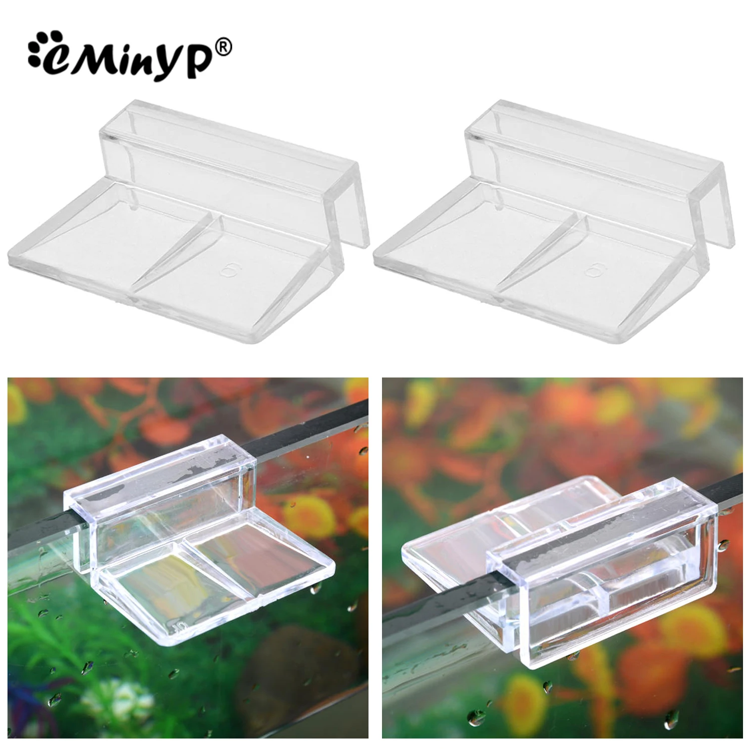 4Pcs-Aquarium-Glass-Cover-Holder-Acrylic-Fish-Tank-Lid-Clips-Support ...