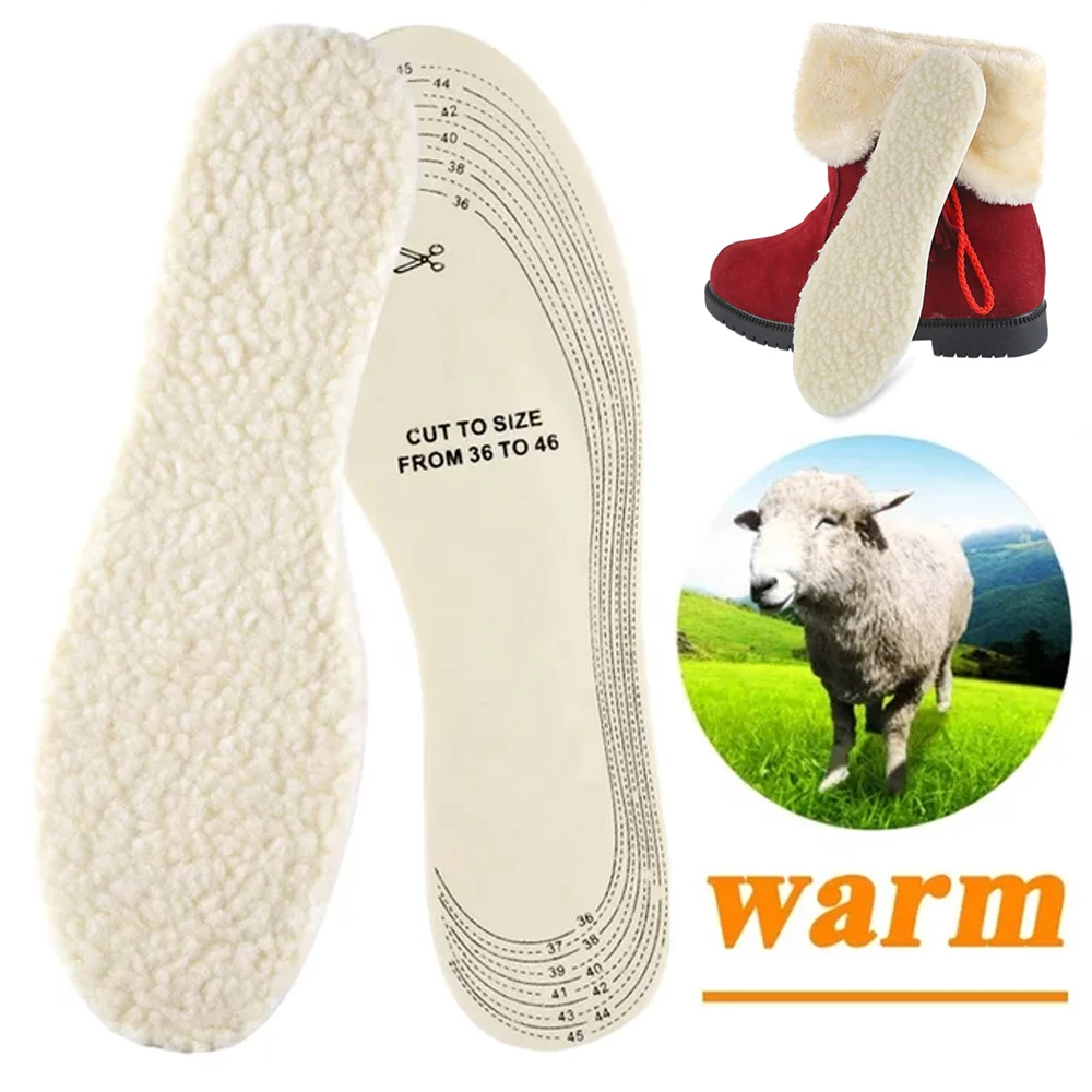 Winter Shoe Insoles Wool | Thermal Snow Boots Insoles | Wool Insoles ...