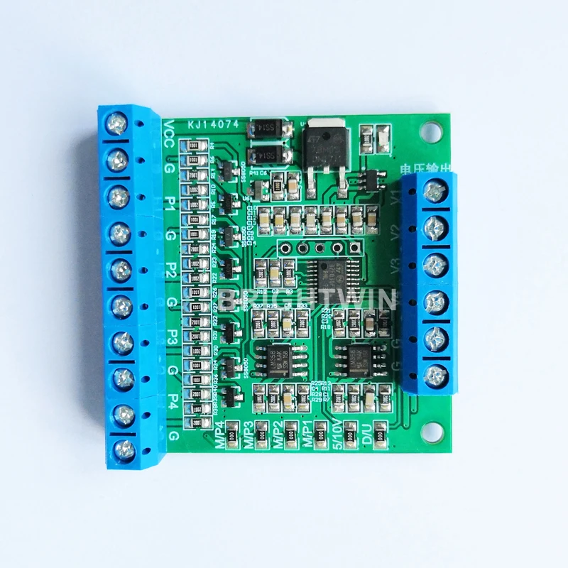 4-Csatornás Pwm-0-5 V-Os Konverter Modul 10Hz-3 Khz-Es Pwm-0-10 ...