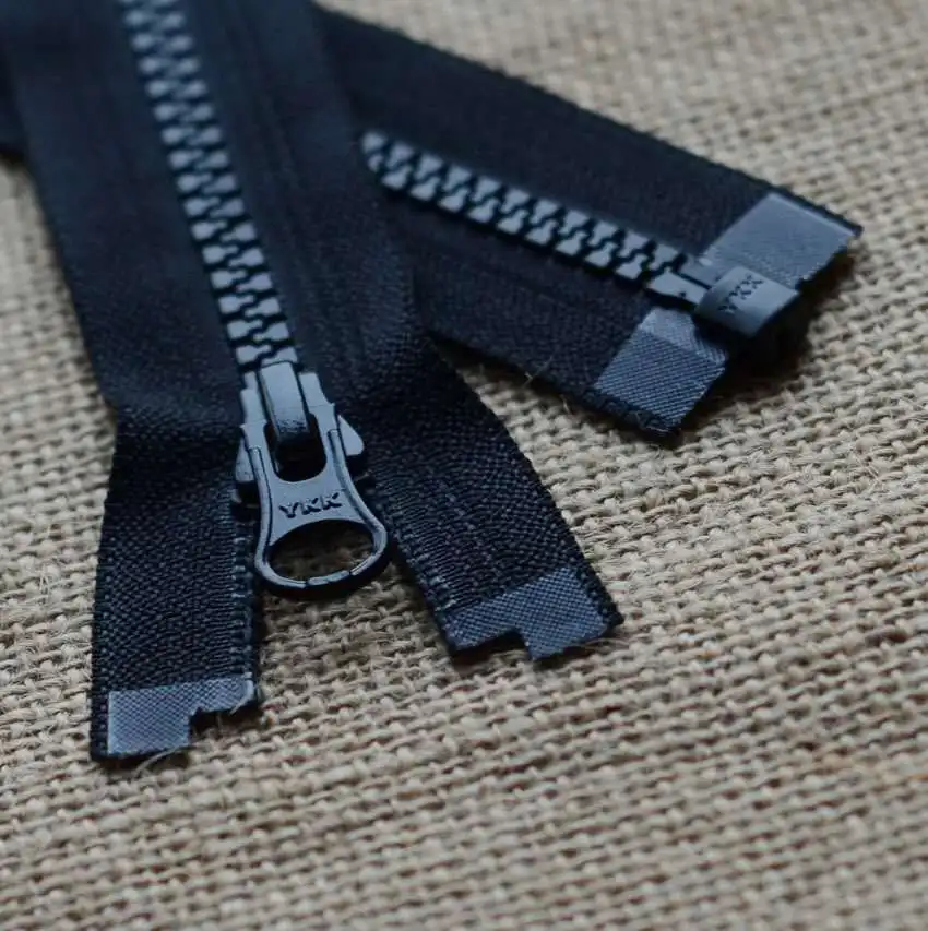 5# Long Ykk Zipper Black Reversible Single Open End Rotating Slider ...