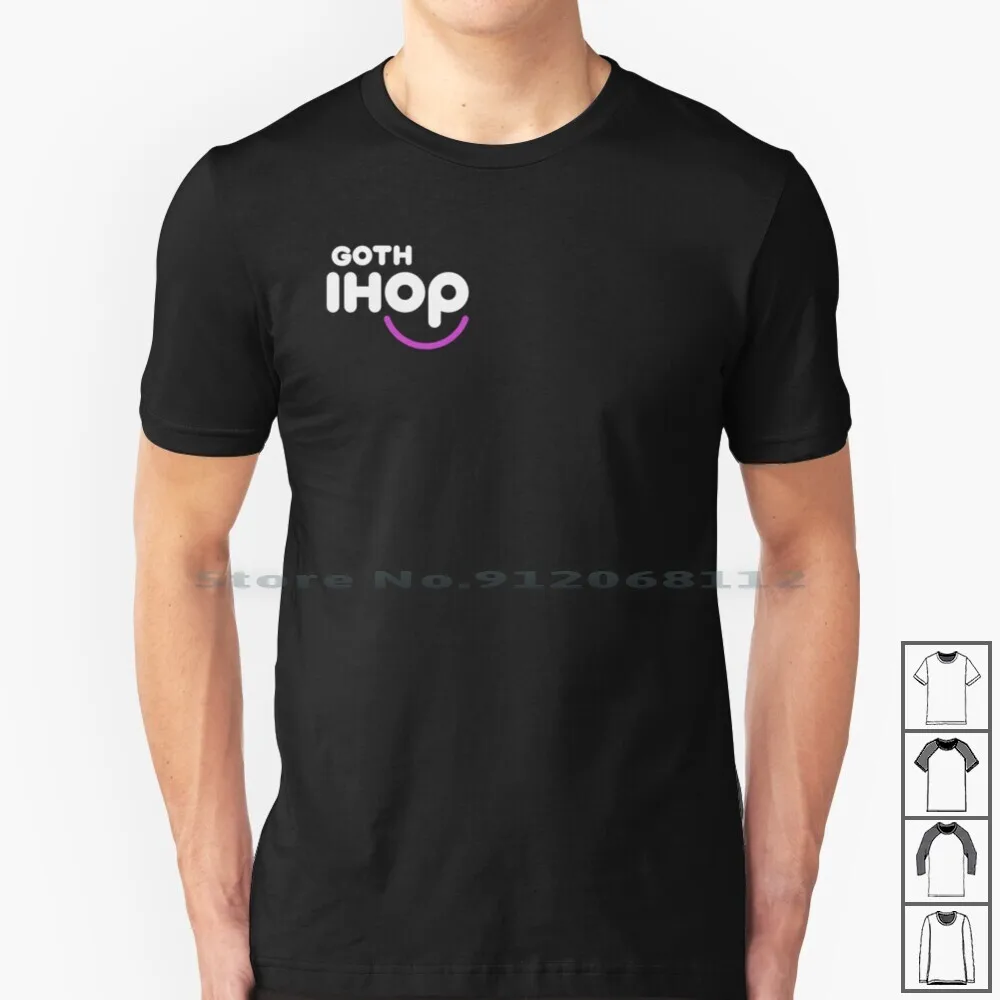 Goth Ihop Purple T Shirt 100% Cotton Goth Ihop Ihop Uniform Femboy ...