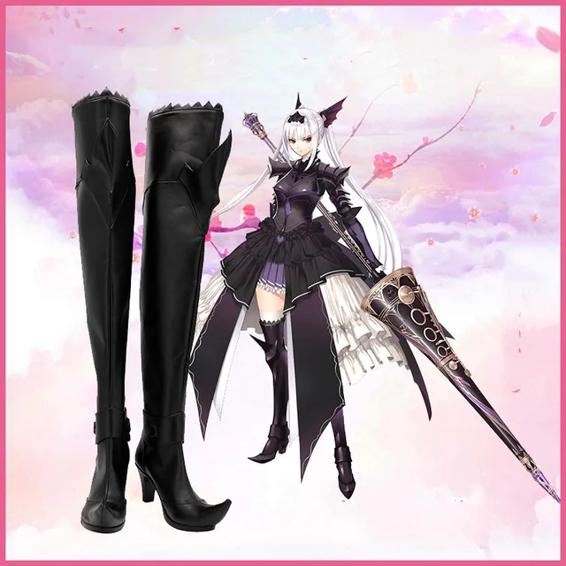Game Shining Resonance Refrain Excela Noa Aura Boots Cosplay Costume ...