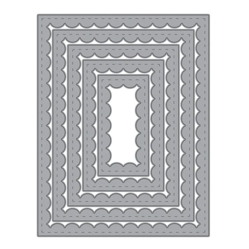 Scalloped Frame Rectangle