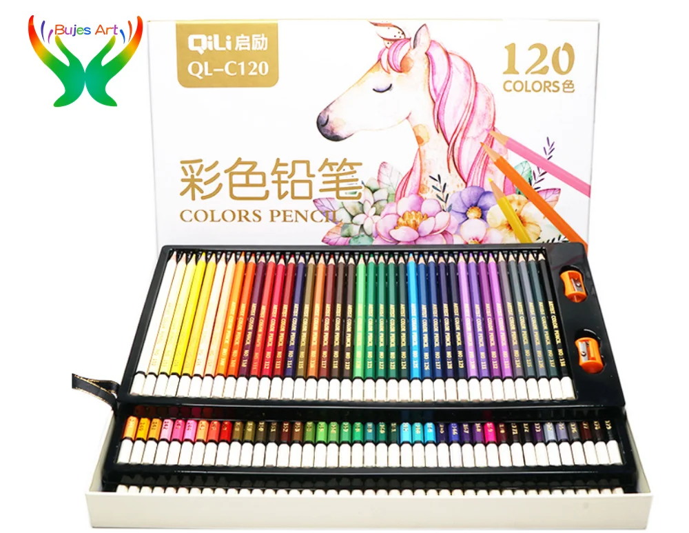 Color Pencil 120 Color Professional Hand Drawn Box Oily Color Pencil ...