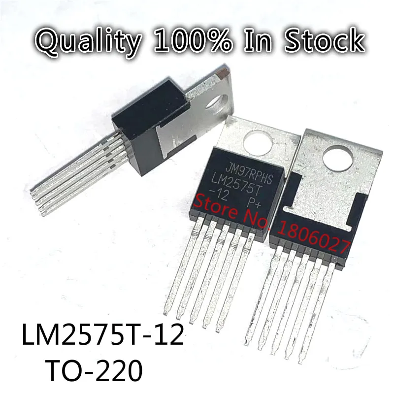 Regulador de conmutación LM2575 TO 220, 12V, LM2575T 12, 10 unids/lote|Circuitos integrados ...