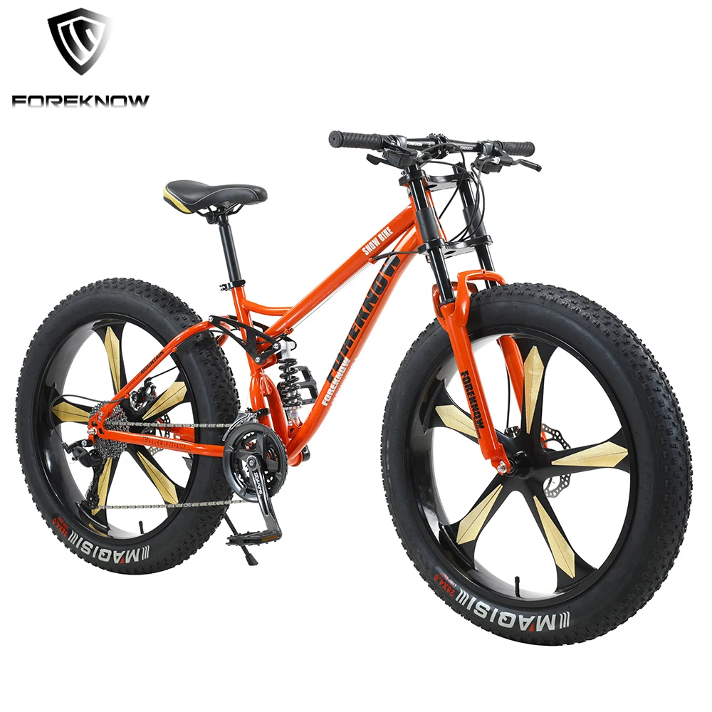 Foreknow Adult Mountain Fat Bike 26 Inch Wheel 30speed Variable Speed ...