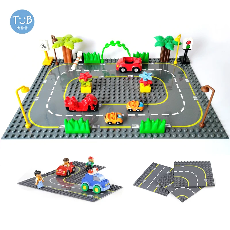 Highway-Road-Baseplate-With-Brick-Series-City-Street-Base-Plate-Big ...