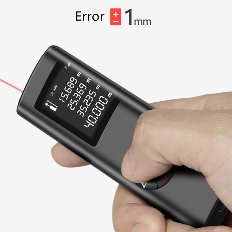 40M Portable USB Charging Laser Rangefinder Smart Digital Mini Handheld ...