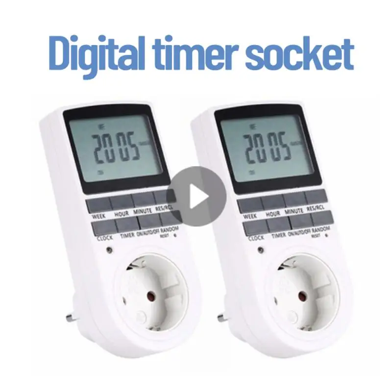 Electronic Digital Timer Switch EU US UK Plug Kitchen Timer Outlet ...