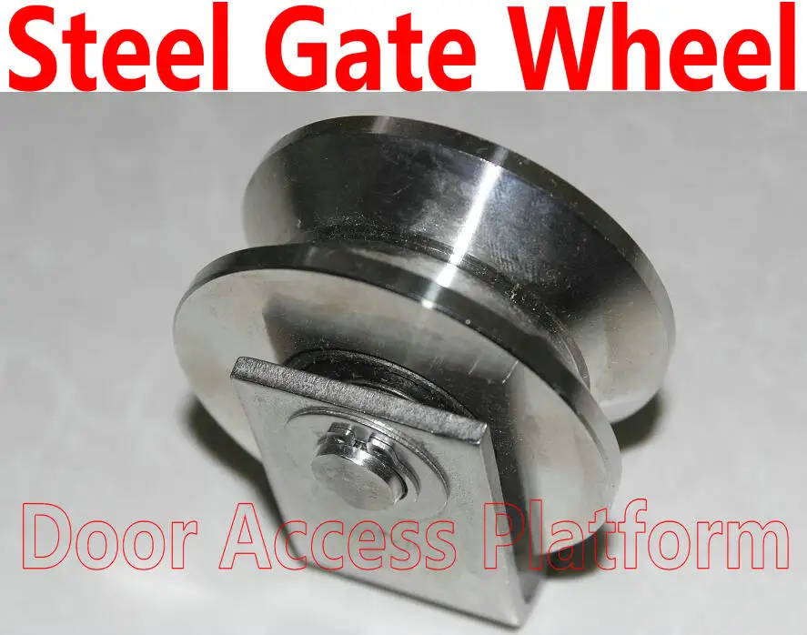 Stainless Steel Gate Roller Wheel Door Opener Automatic Door Locker ...