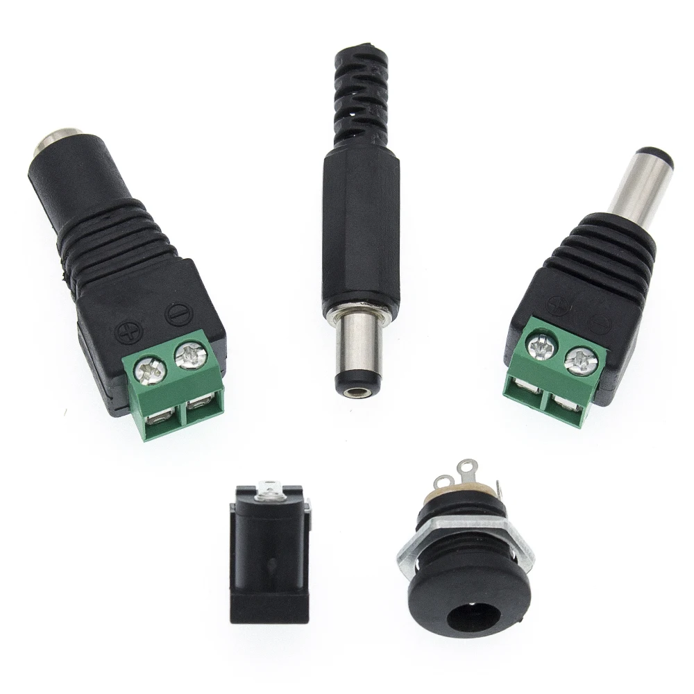 1Pcs DC-005/DC-022 DC Power Jack Socket Plug Male/Female Connector ...