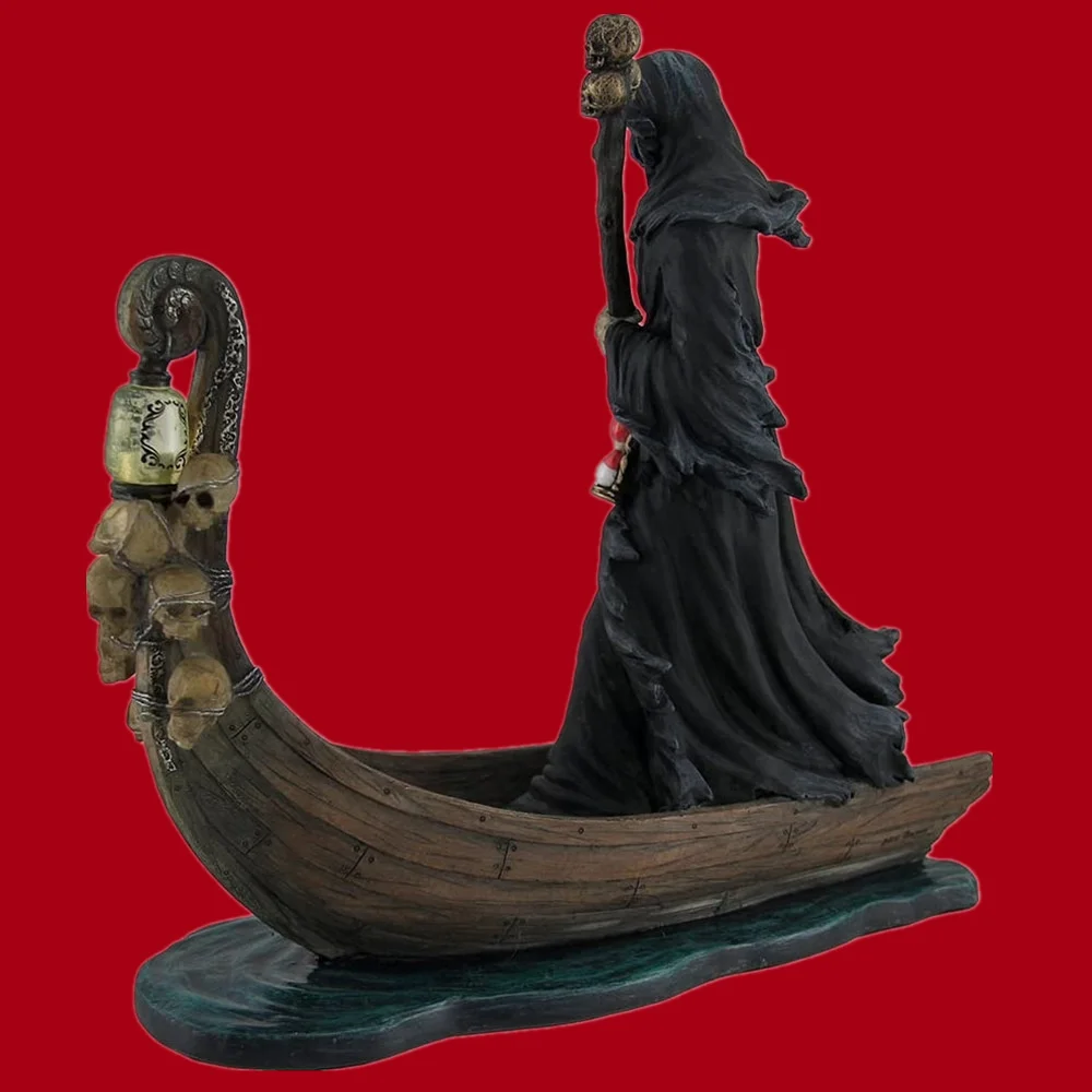 Statue Veronese en résine Charon - Figurine de Ferryman - Décoration ...