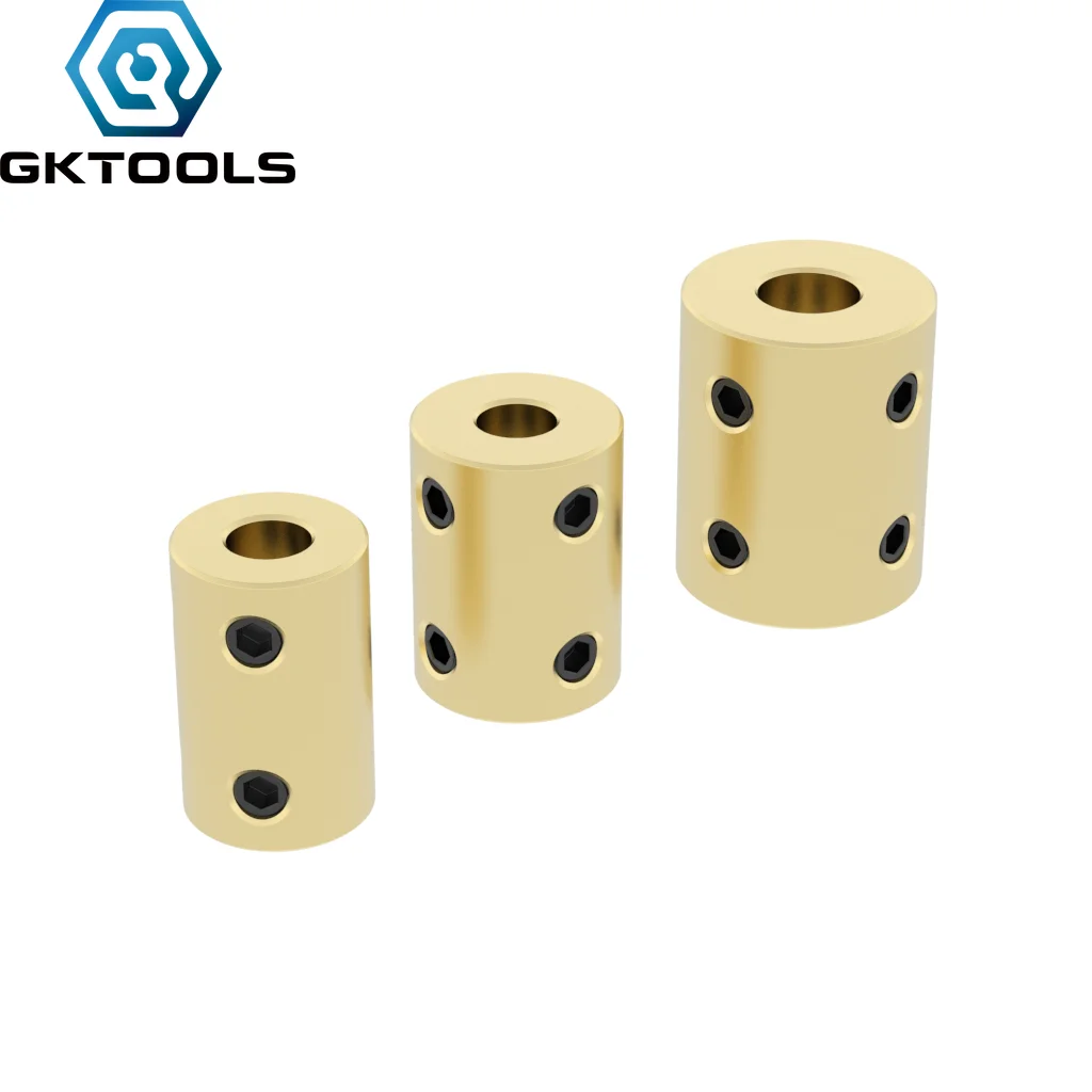 Gktools Pure Copper Cylindrical Shaft Coupling Rigid Coupling Coupler ...
