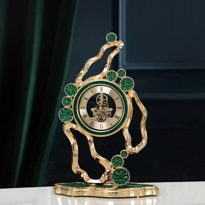 Reloj de mesa de estilo lujoso, reloj de mesa esmaltado, mecánico ...