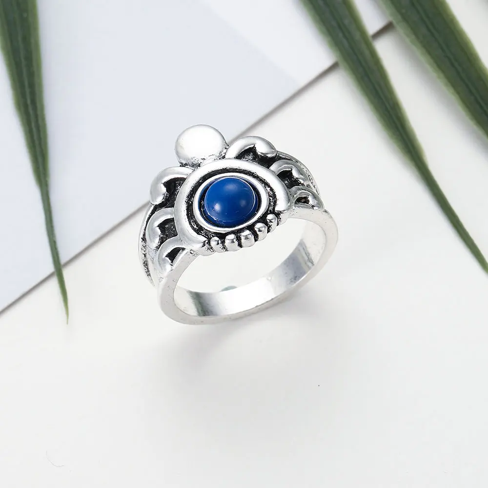 Vampire Klaus, Rebekah, Elijah Mikaelson Daylight Ring With Blue Coral ...