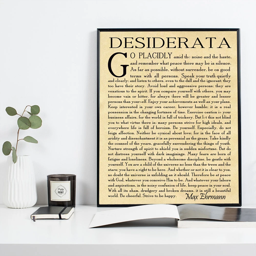 If-You-Can-Quote-Print-Desiderata-Poem-Poster-Modern-Graduation-Student ...