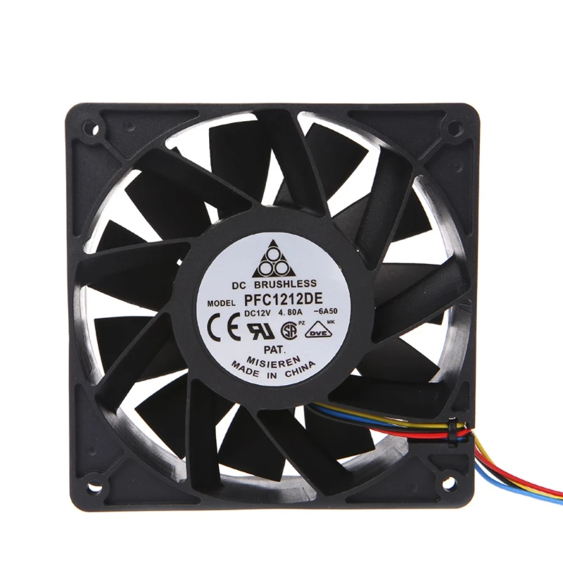 120x120x38mm Brushless DC12V 4.8A 11 Blade Cooling Fan 12038 For Delta ...