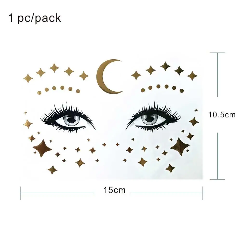 Gold Star Sticker Forehead