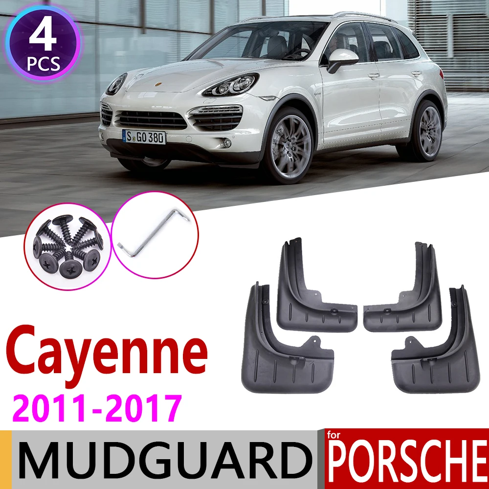 Mudguards for Porsche Cayenne 92A 2011~2017 Mudflap Fender Mud Flaps Guard Splash Accessories ...