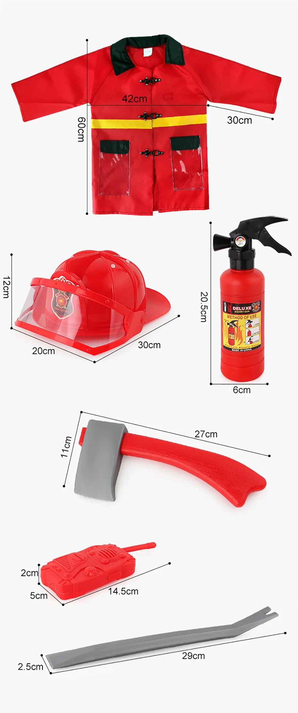 Fireman Tools Pretend Play Toy for Kids - GYOBY TOYS