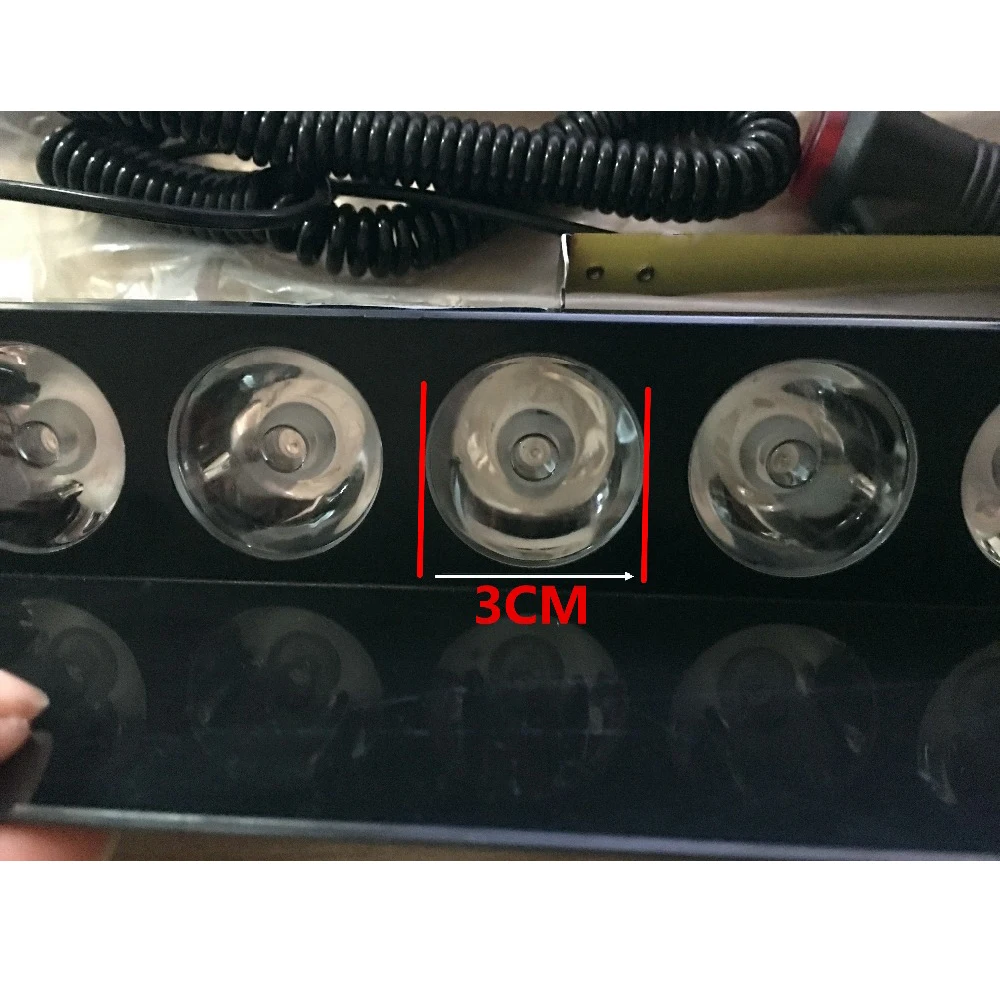 CYAN SOIL BAY Red/Blue 12V 4LED 4 LED Viper Police Strobe Flash ...