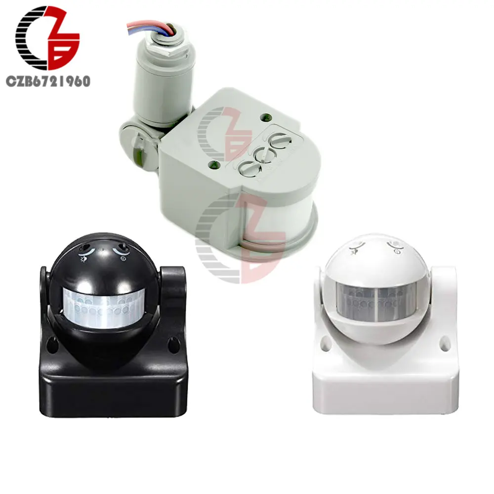 LED-Motion-Sensor-Switch-220V-12V-180-Degree-Rotating-Automatic ...
