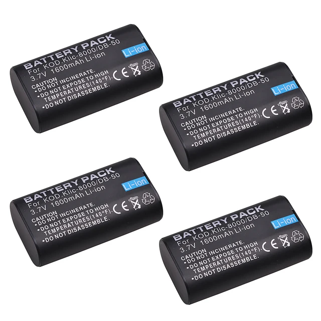 Batería KLIC 8000 KLIC 8000 para cámara Kodak Easyshare Zx1 ZxD Z612 ...