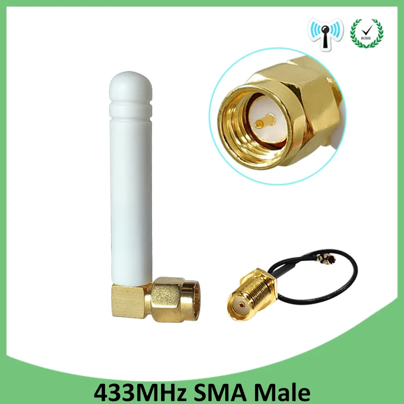 433MHz Antenna 3dbi SMA Male Connector Plug 433 MHz Directional Antena Small Size 433m Antenne ...