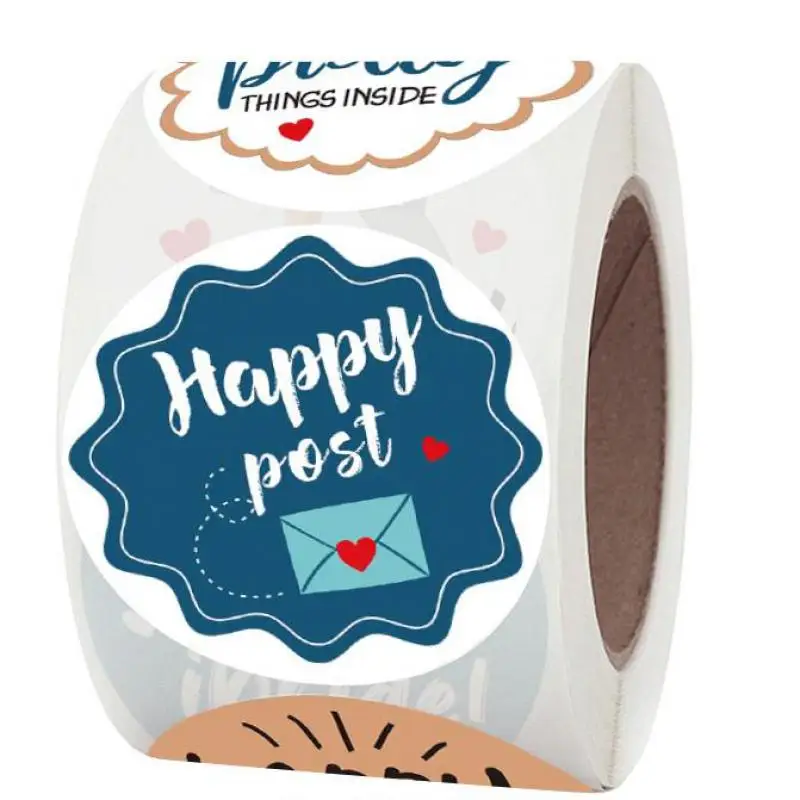 Paper & Party Supplies Labels Happy Mail Stickers Small Business ...