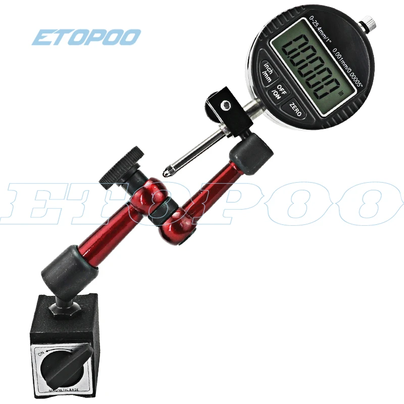 Mini Universal Flexible stand with Dial Test Indicator Magnetic Base ...