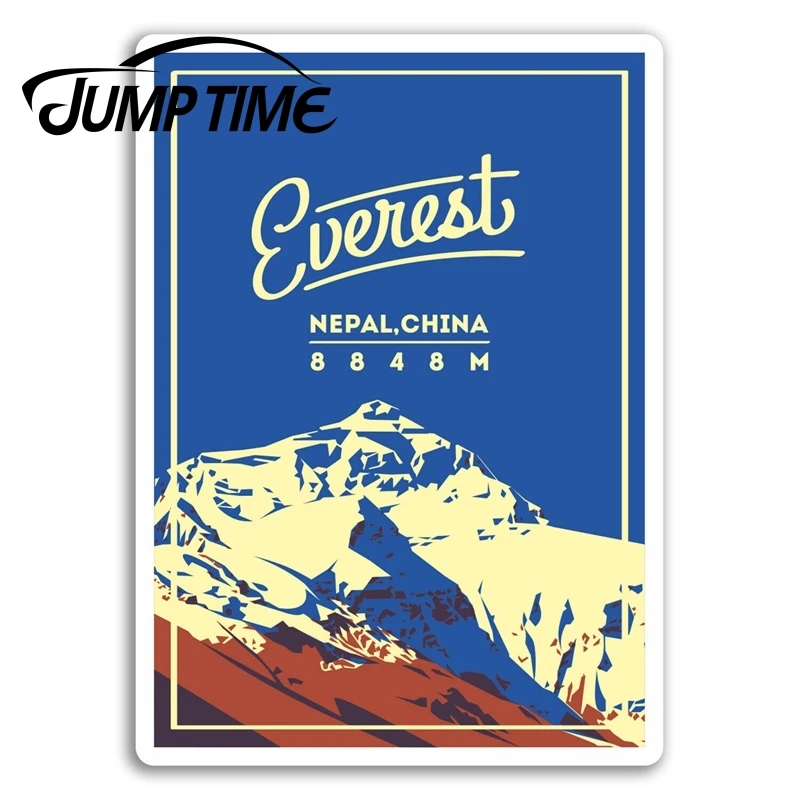 Jump-Time-for-Mount-Everest-Vinyl-Stickers-Mountain-Travel-Sticker ...