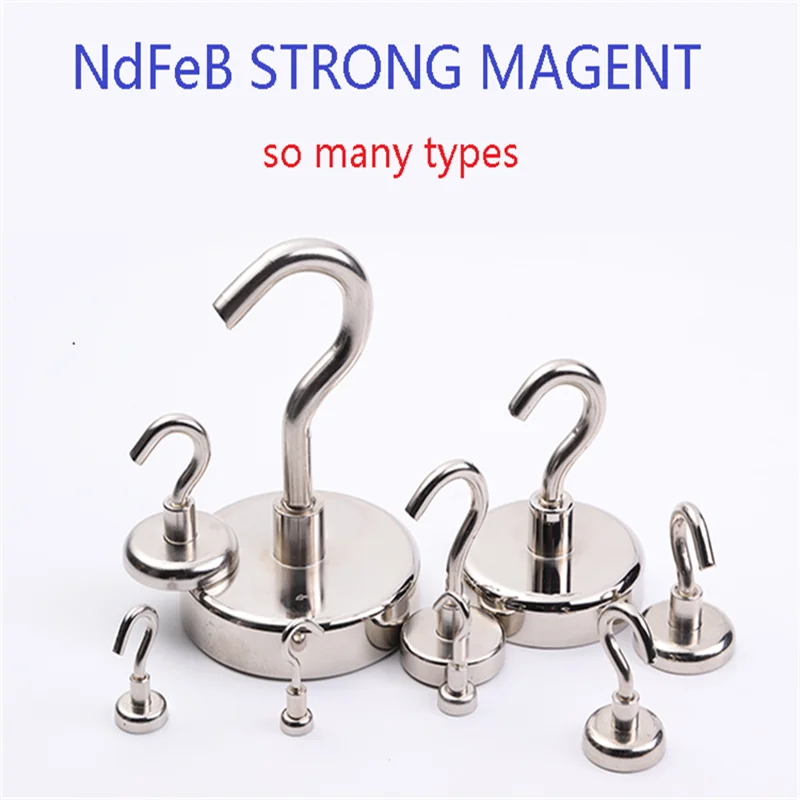 Hot-Sales-Magnetic-Hooks-Powerful-Heavy-Duty-Neodymium-Magnet-Hanger ...