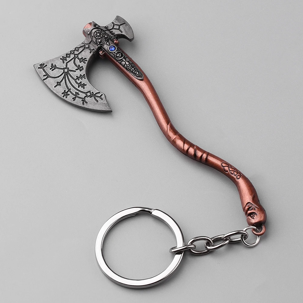 Wholesale 6 Pcs Game God Of Wars 4 Kratos Pendant Keychains Vintage Axe ...