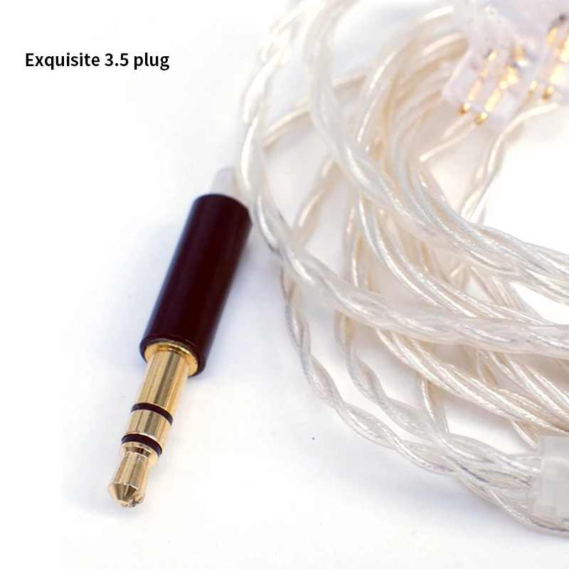 NS High-quality fever hifi new white wire earphone cable,Natural Sound