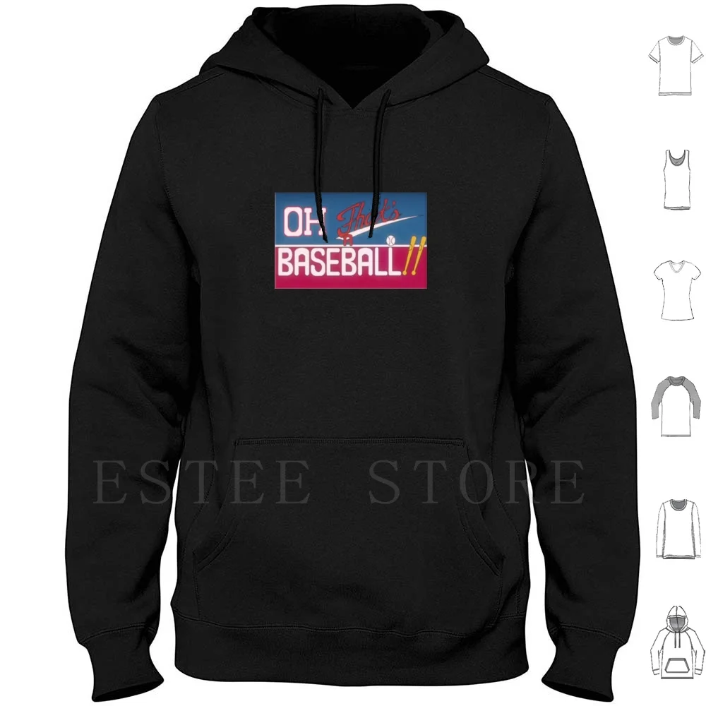 Oh! That's A Baseball Hoodies Long Sleeve Oh Thats A Baseball Jjba ...