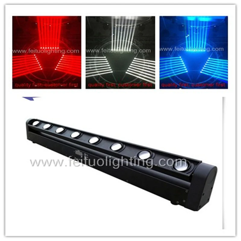 10pcs/lot Strip Sweeper Beam Led 8*10w Rgbw 4in1/white Led Beam Moving ...
