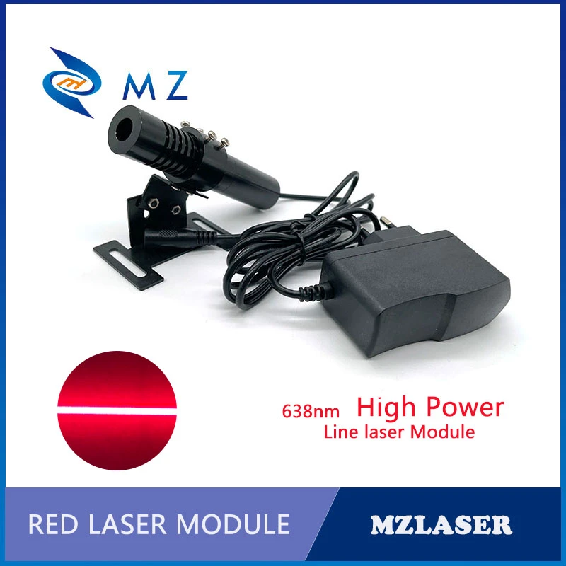 High Quality High Power 638nm 200mw 300mw 110degree Red Line Laser ...