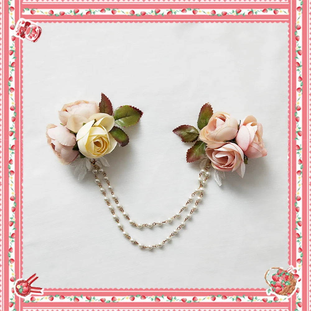 Sweet Lolita Chain Brooch with Flowers by Infanta|Women's Hair ...