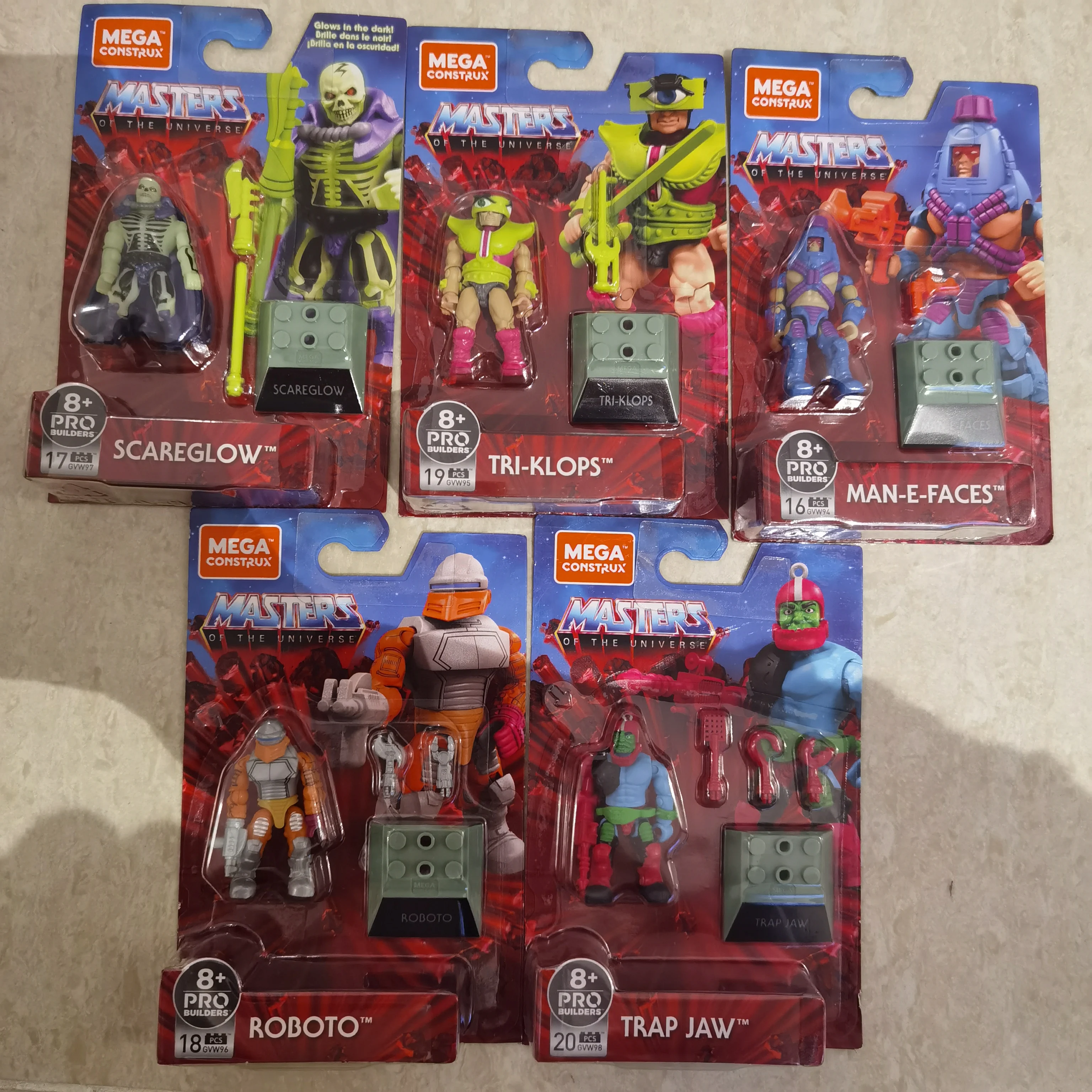 MEGA-CONSTRUX-Tri-klops-Trap-Jaw-Man-E-Faces-Roboto-Scareglow-figure ...