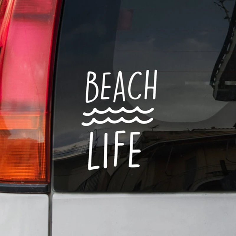 Beach life car window vinyl decal Paper Stickers, Labels & Tags etna.com.pe