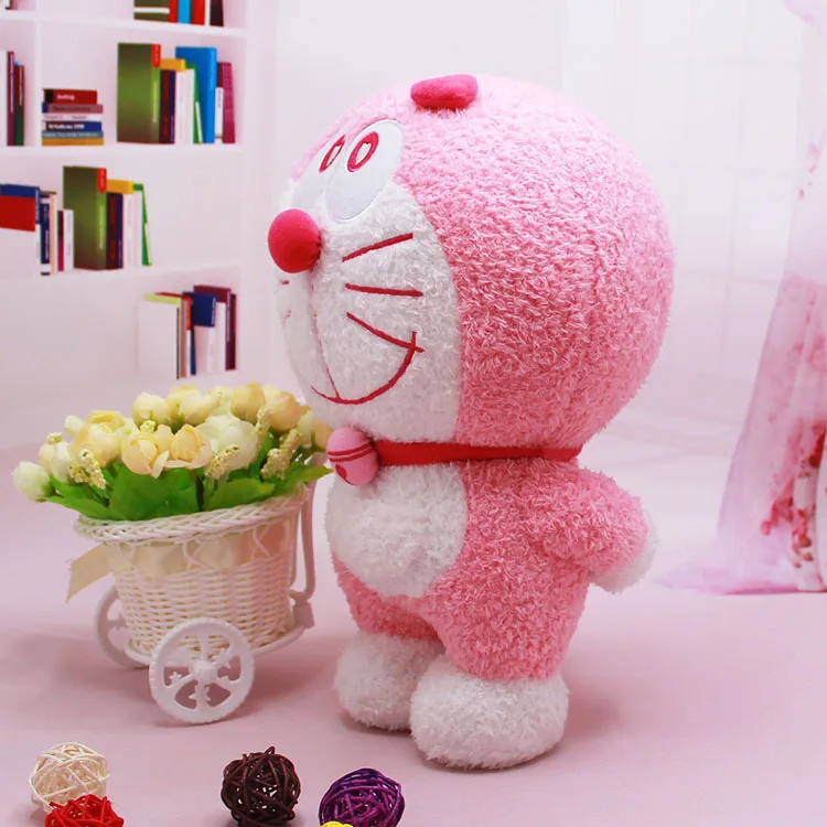 Anime Pink Doraemon Stuffed Toys For Kids - KawaiiMerch.com