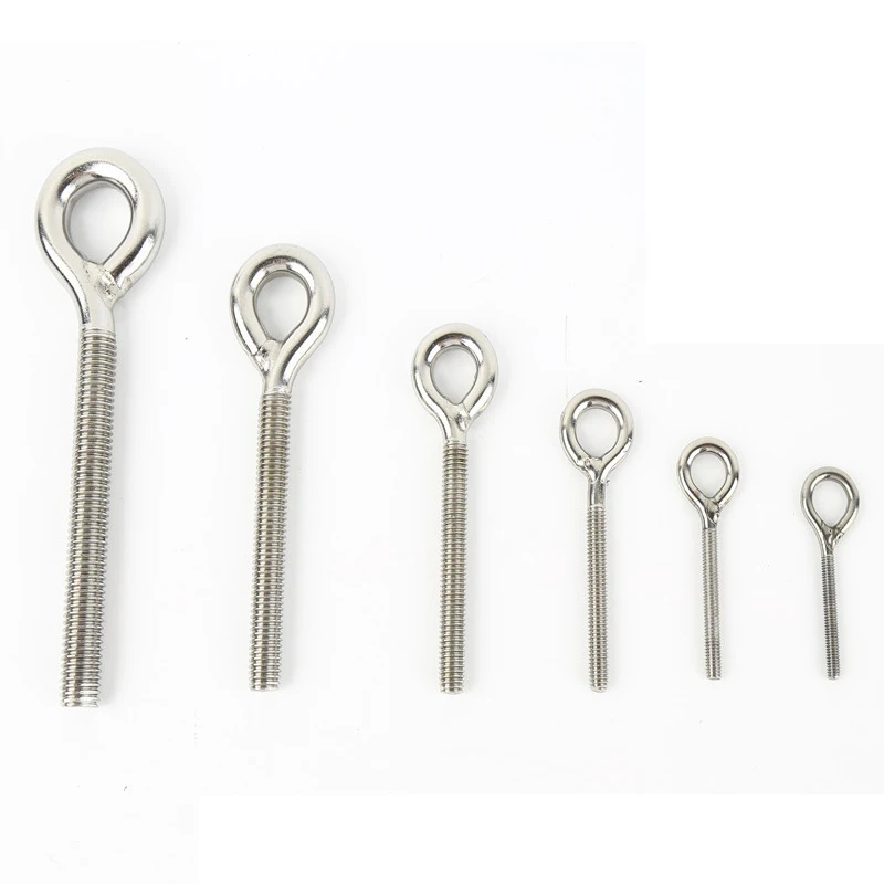 1pcs M6 M8 M10 M12 M14 304 Stainless Steel Sheep Eye Screw Bolt Ring ...