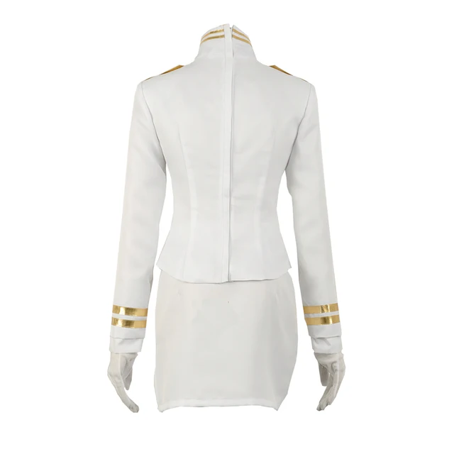 Game Azur Lane Atago Takao White Ship Uniform Set Cosplay Costume ...