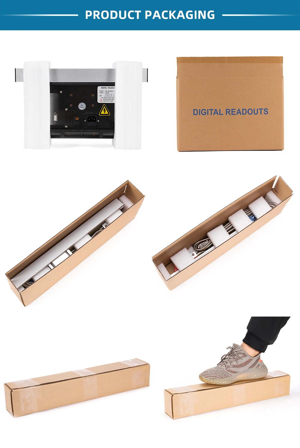 Sino SDS6-3V digital readout DRO kit + 3 pcs KA300 linear scale linear ...