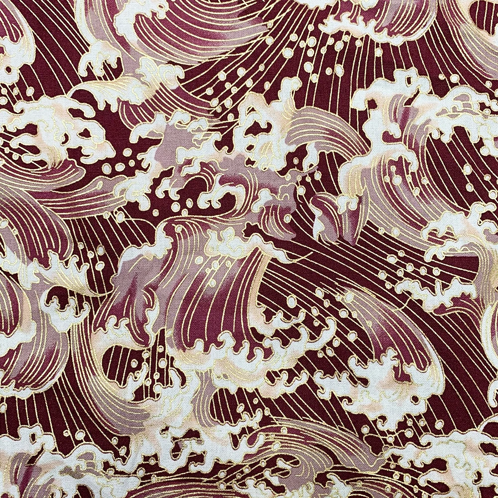 Japanese Wave Fabric Art