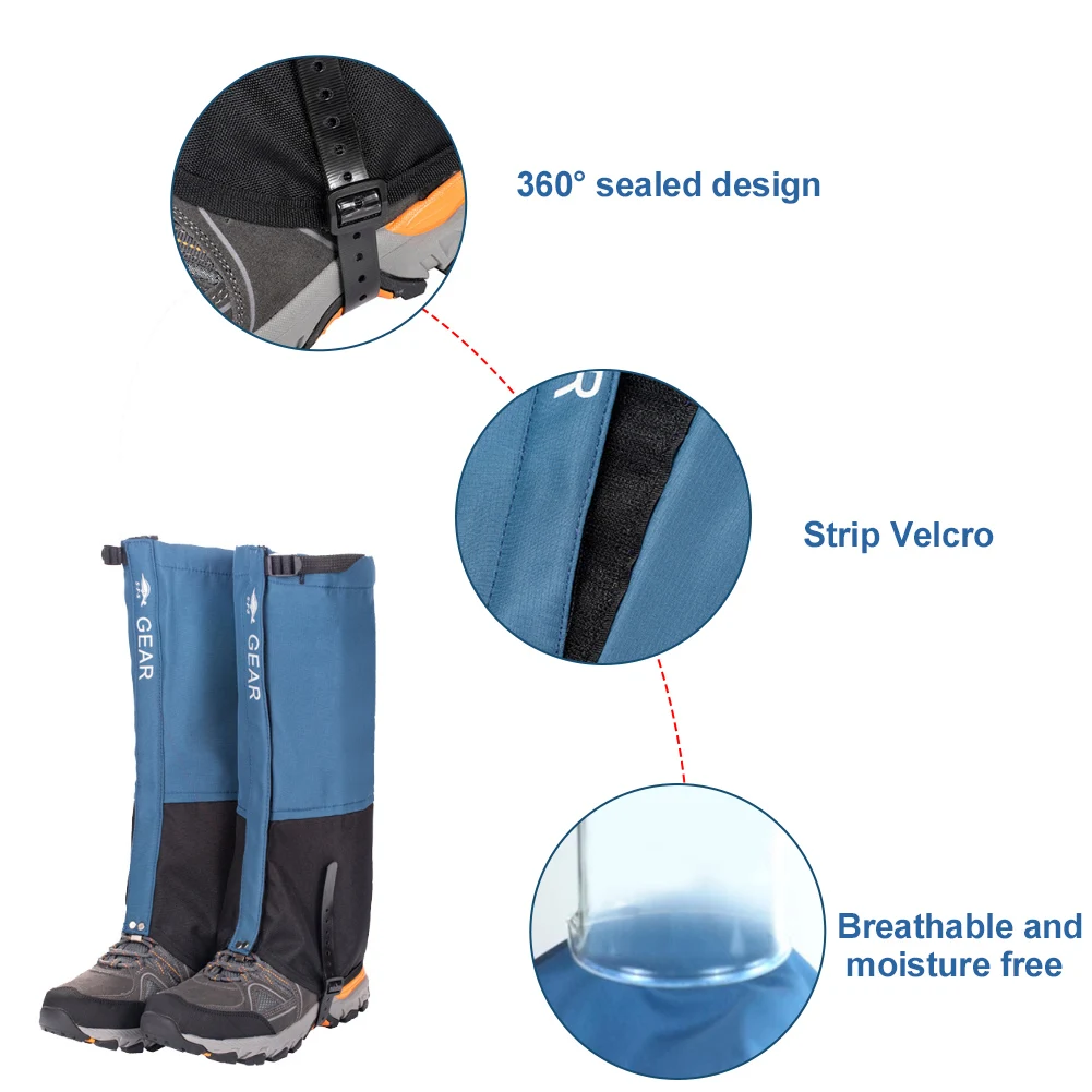 Unisex-Waterproof-Snow-Leg-Gaiters-Hiking-Boot-Legging-Shoes-Warmer ...