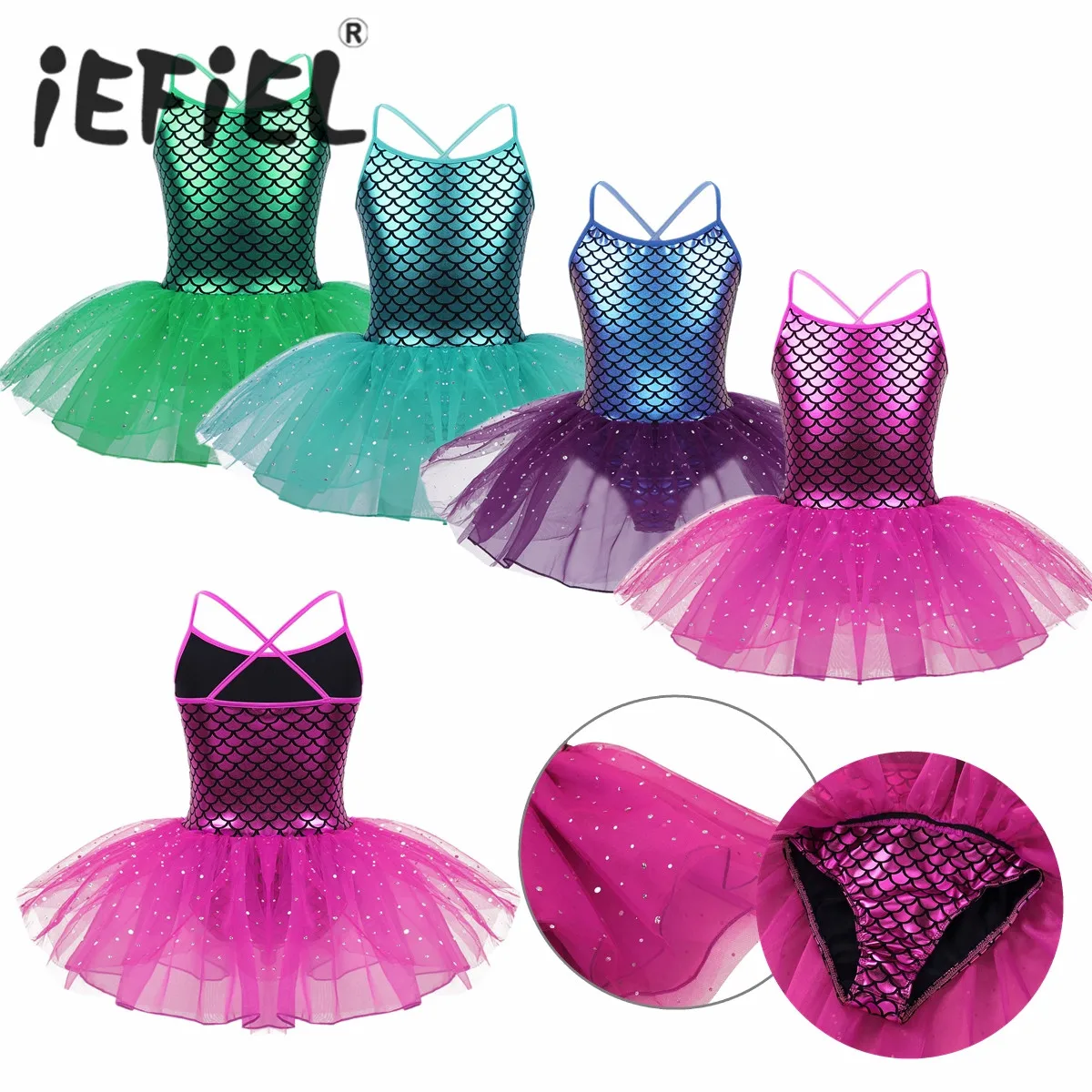 Kids-Girls-Ballerina-Fairy-Prom-Party-Costume-Kids-Sequined-Mermaid ...