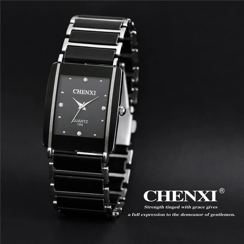 Brand Men Women's Lovers Ceramic Casual Unique Quartz Wrist Watch ...