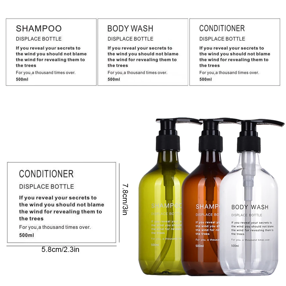 Shampoo Bottle Label Design