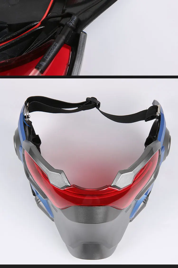Overwatch Soldier 76 Masks With LED Cosplay - AllCosplay.com